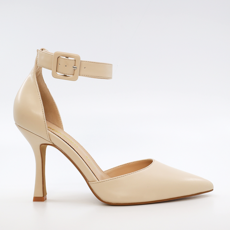 Benvenuti Benvenuti women escarpin pumps in beige faux leather ...