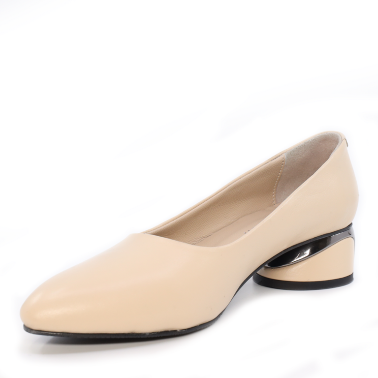 Benvenuti Pantofi femei Benvenuti bej din piele naturală 2385DP1900BE ...