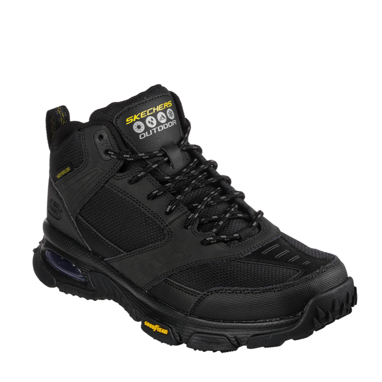 Skechers Ghete Bărbați Skechers Negre Din Piele și Material Textil 1966bgt237215n Ghete Negre