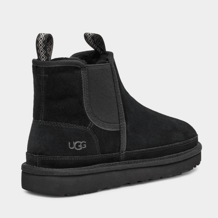 UGG UGG Bottines Chelsea Neumel pour hommes en cuir suédé noir ...