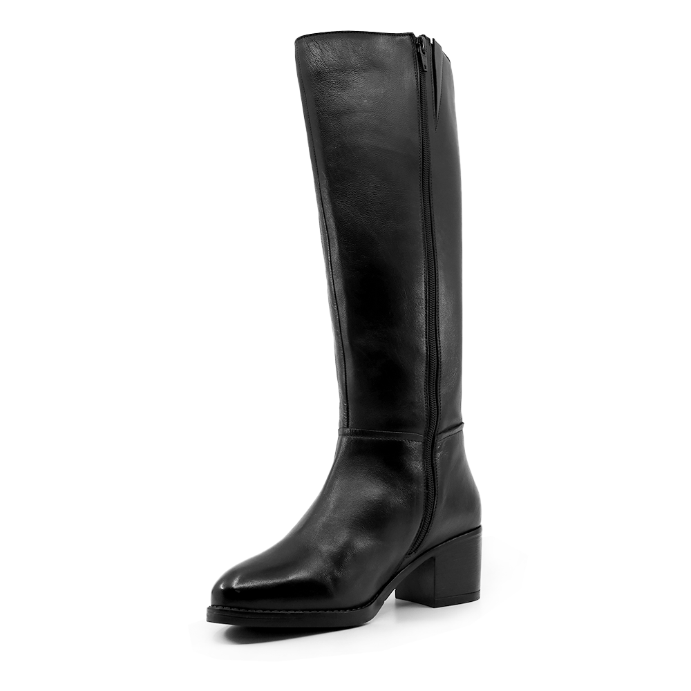 Benvenuti Cizme femei Benvenuti negre din piele 2160DC1200N, cizme ...