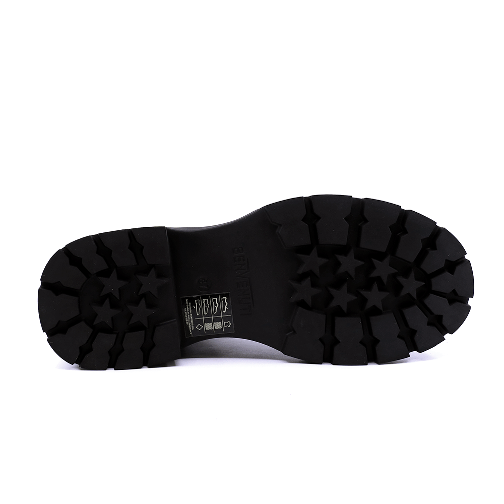 Benvenuti Ghete chelsea femei Benvenuti negre din piele naturală ...