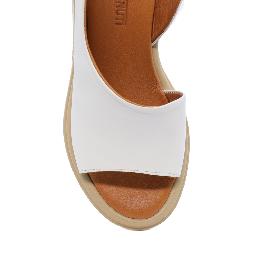 Benvenuti Sandale femei Benvenuti albe din piele naturală 2385DS1690A ...