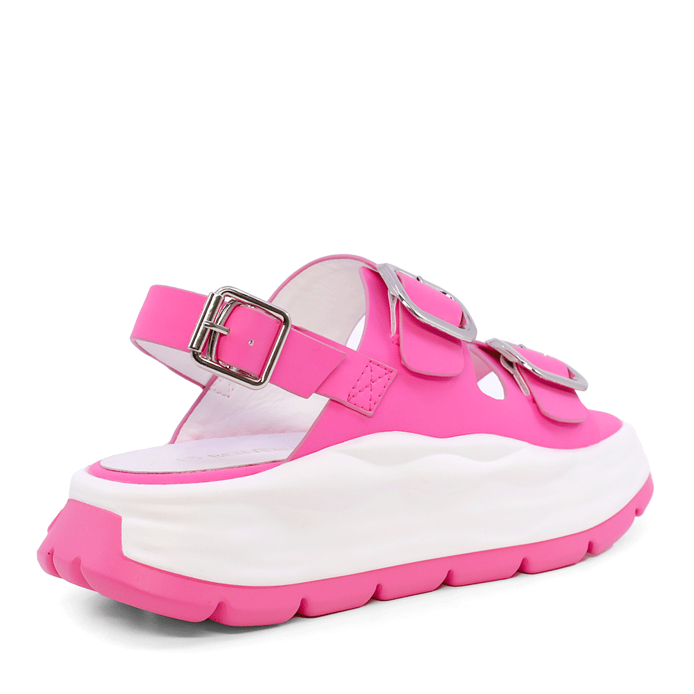 Benvenuti Sandale femei Benvenuti fuchsia din piele 1277DS3827FU ...