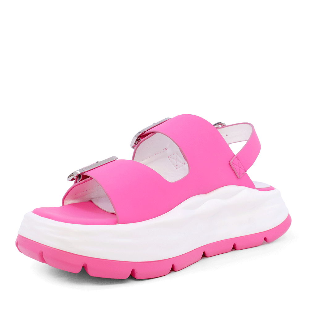 Benvenuti Sandale femei Benvenuti fuchsia din piele 1277DS3827FU ...