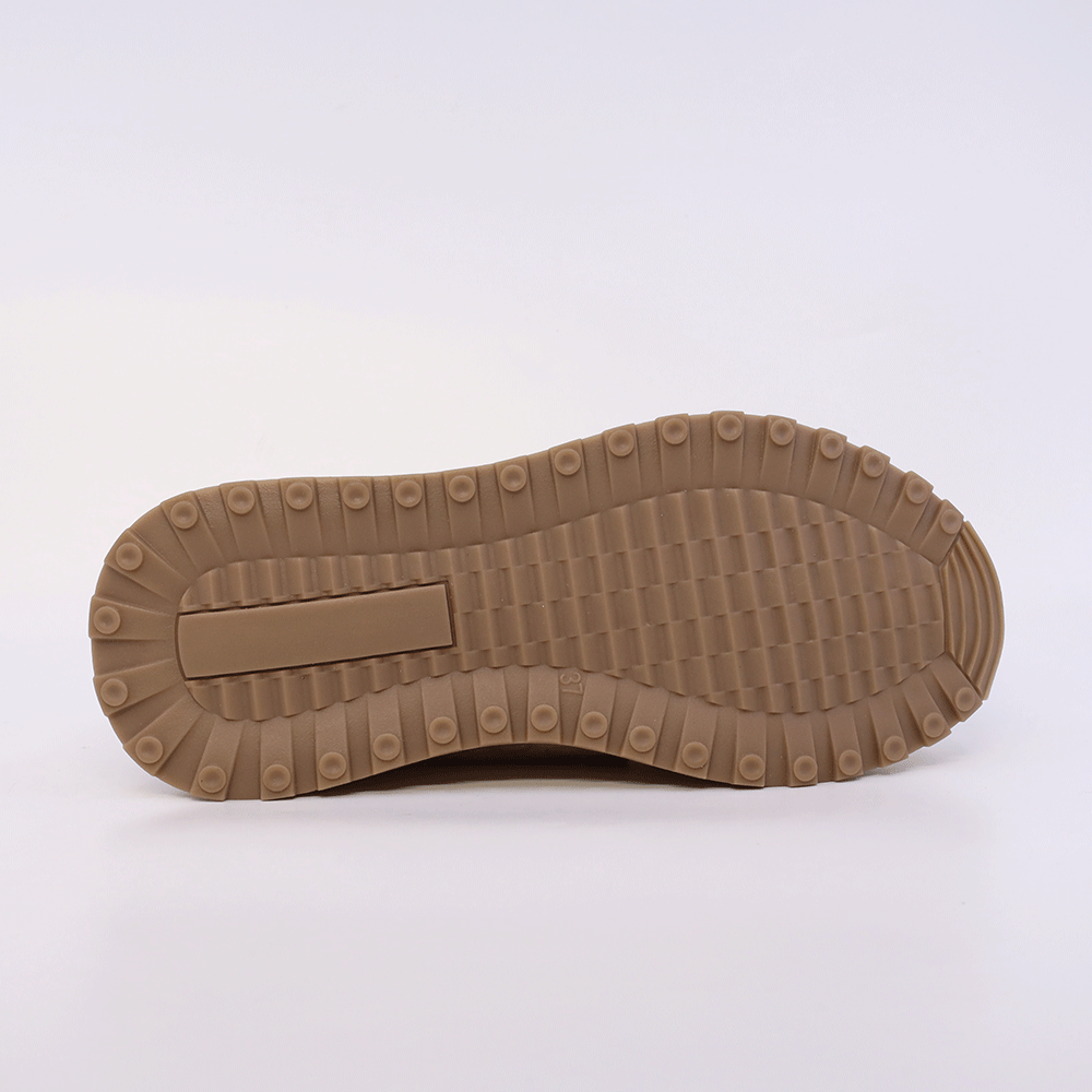 Benvenuti Sneakers femei Benvenuti taupe din piele și textil ...