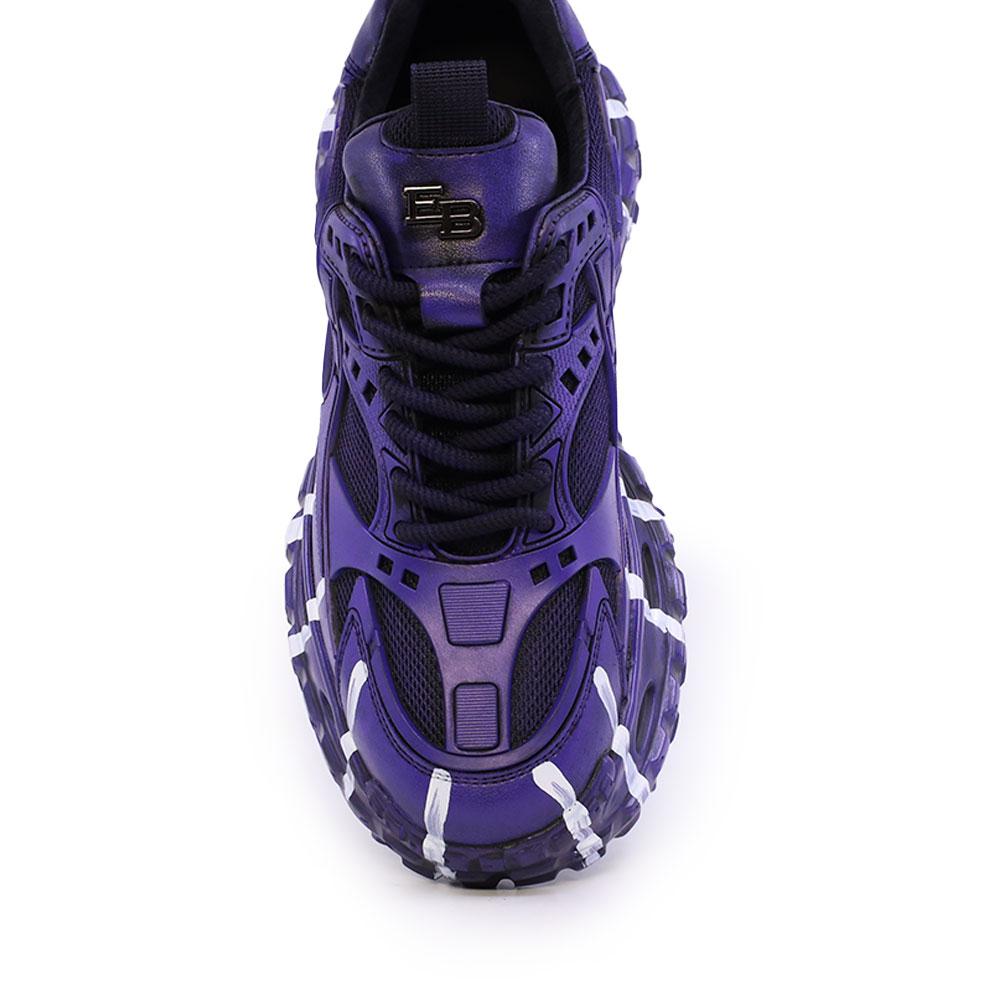 Enzo Bertini Sneakers chunky bărbați Enzo Bertini mov din piele și ...
