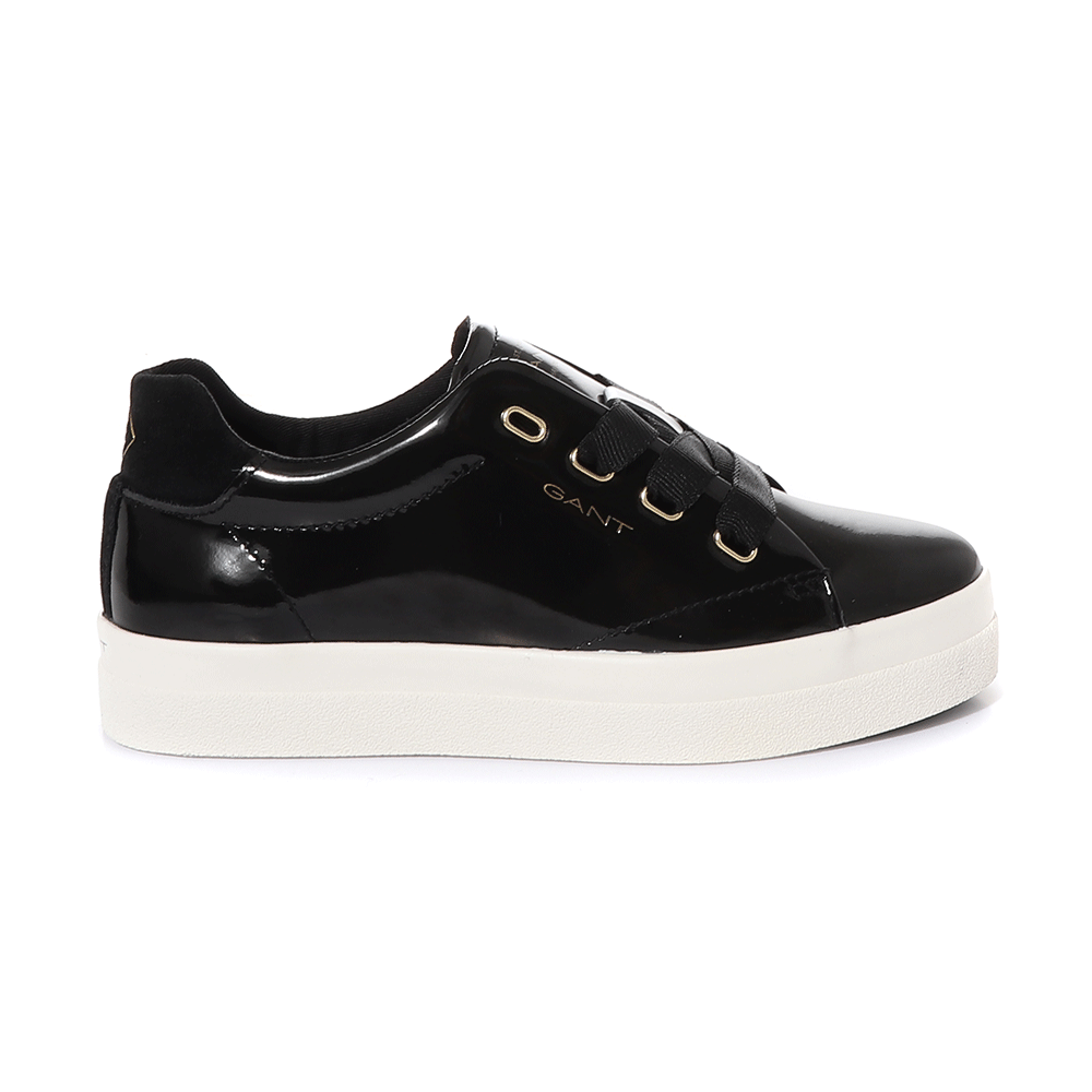 Gant Gant women sneakers in black patent leather 1742DP531092LN, black ...