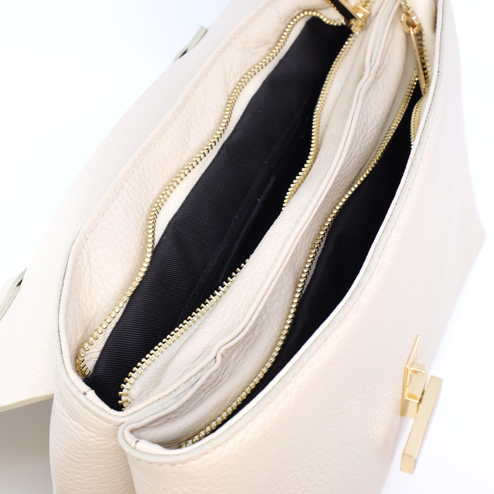 Luca di Gioia Poșetă Luca di Gioia bej din piele 245posp23052be, poseta ...