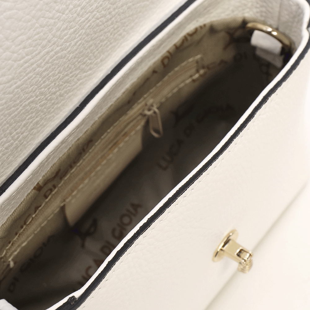 Luca di Gioia Luca di Gioia white leather micro tote bag for women ...