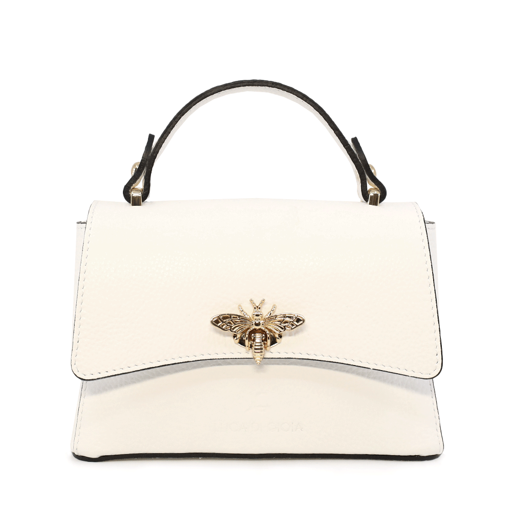 Luca di Gioia Luca di Gioia white leather micro tote bag for women ...