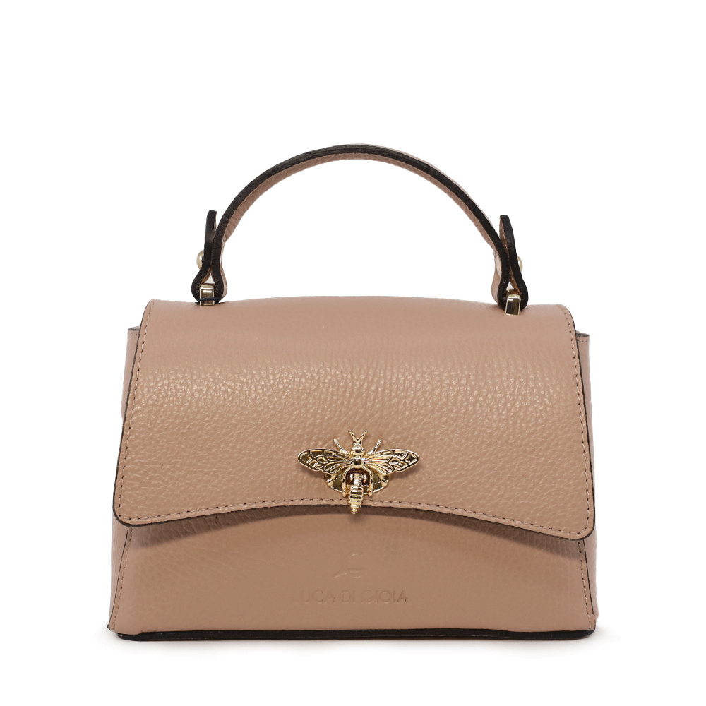 Luca di Gioia Luca di Gioia nude leather micro tote bag for women ...