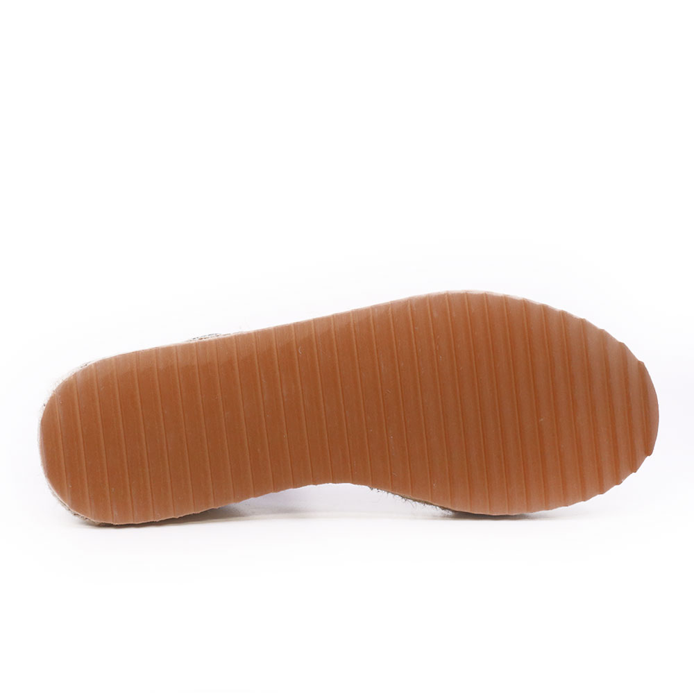 Solo Donna Sandale femei Solo Donna bej deschis cu detaliu din rafie ...